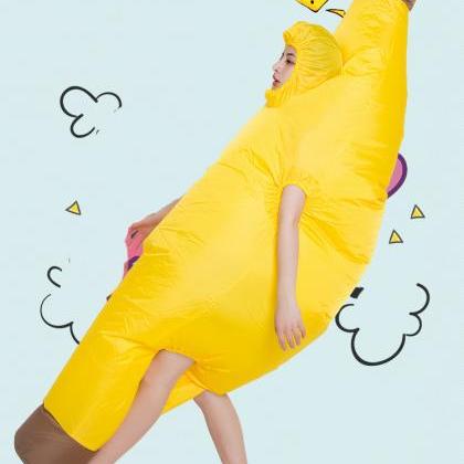Banana Adult Inflatable Costume Fancy Dress Suit Funny Halloween Party ...